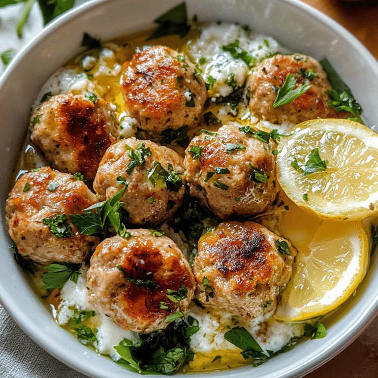 Greek Chicken Meatballs - Savor My Plate