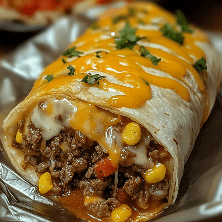 Cheesy Beefy Burrito Delight – savormyplate.com